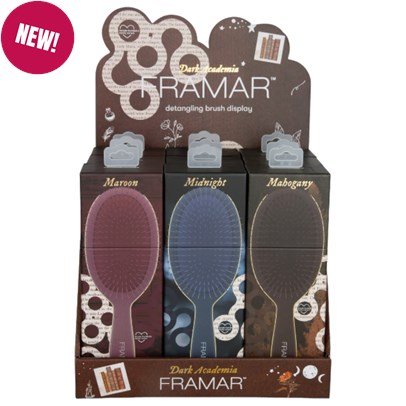 Dark Academia Detangle Brush Display